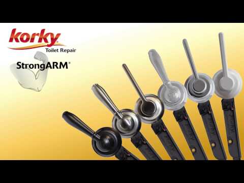 StrongARM® Toilet Handle and Lever, Simple Brushed Gold - Korky