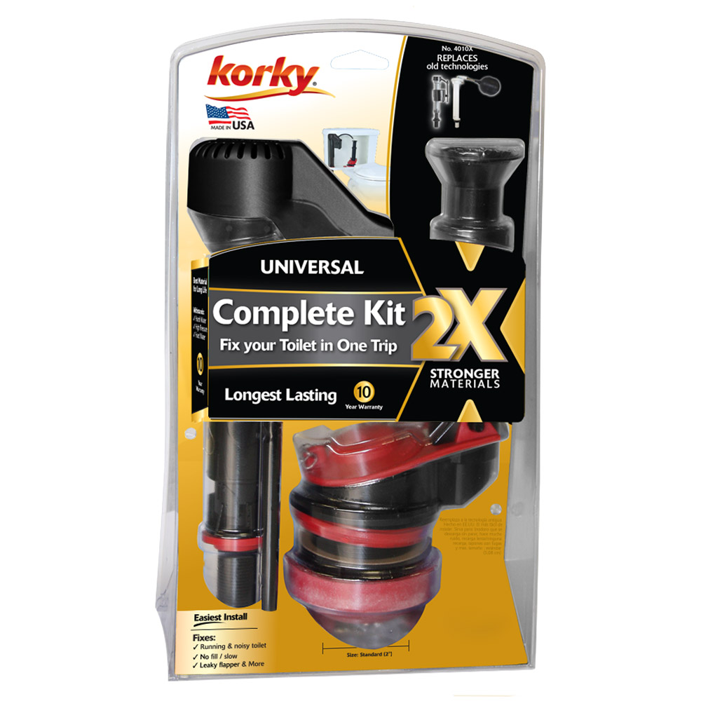 2X Long Life Universal Complete Toilet Repair Kit - Korky