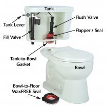 How Does a Toilet Work - Anatomy of a Toilet - Korky